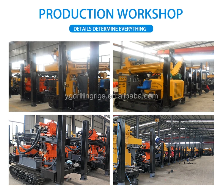 280 Meter Crawler Pneumatic Rotary Water Well Drilling Rig - Buy Diesel ...