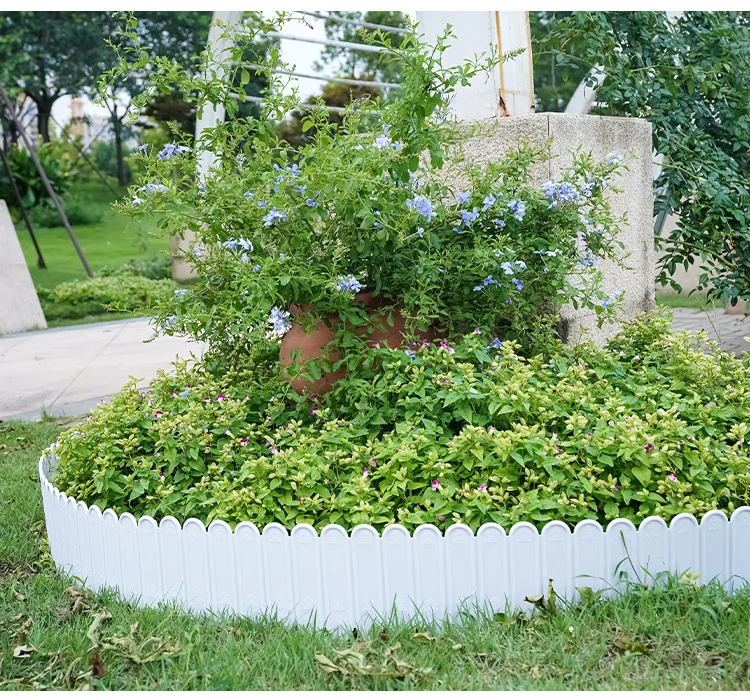 Plastic Garden Fence Courtyard Indoor Edging Border Fencing Panel ...