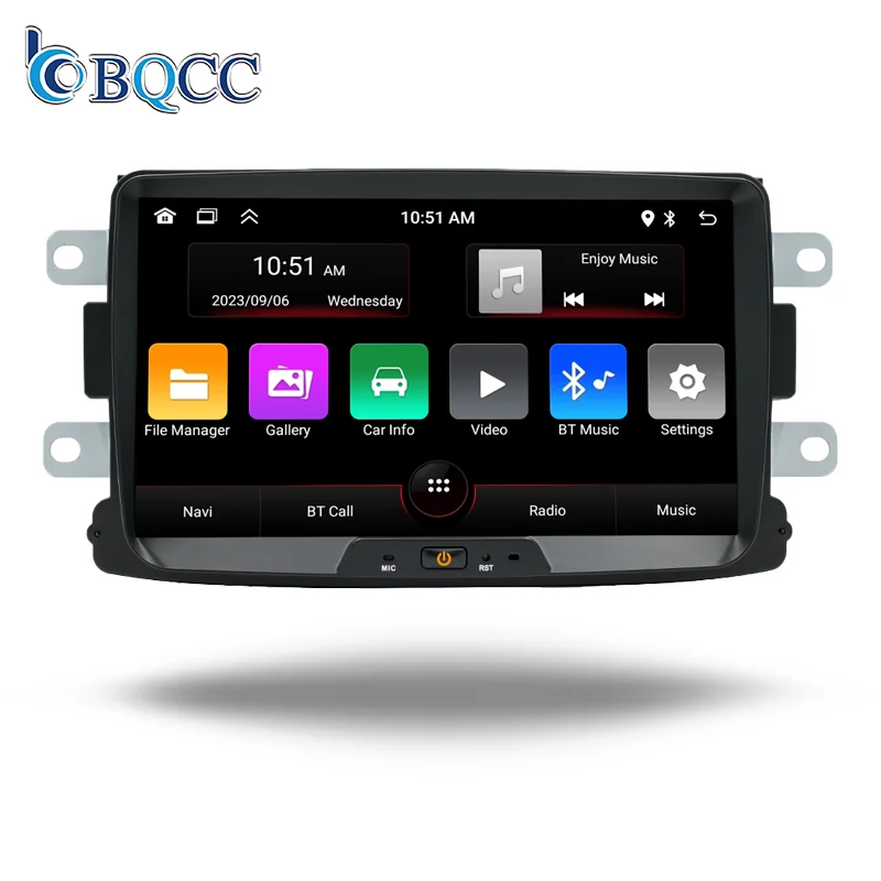 Bqcc 2 Din Android Gps Car Radio For Dacia Sandero Duster Renault ...