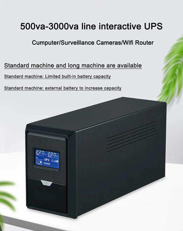 Line Interactive Ups 800va 480w Ups Simulated Sine Wave Backup Power ...