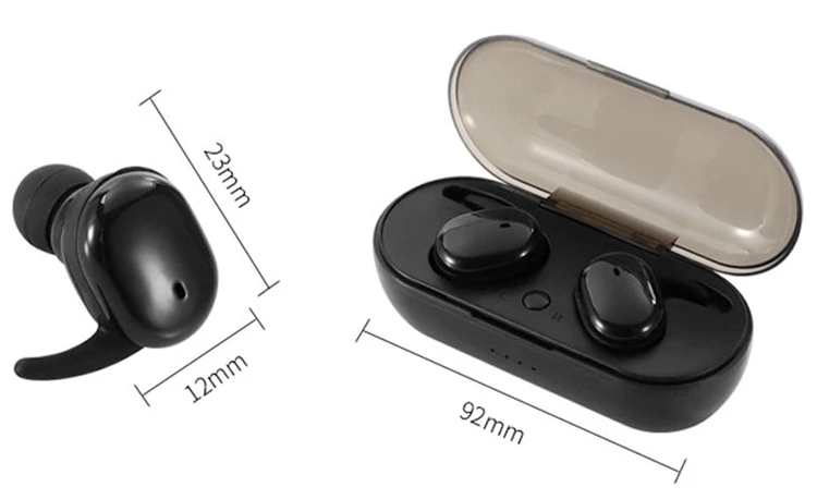 Super Mini Headphones Y30 Tws Bt 5.0 Wireless Earbuds Headsets Music ...
