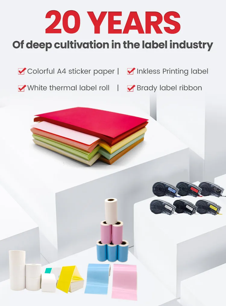 Factory Custom 100 X 1 Sheet A4 White Ultra Gloss Self-adhesive Sticker ...