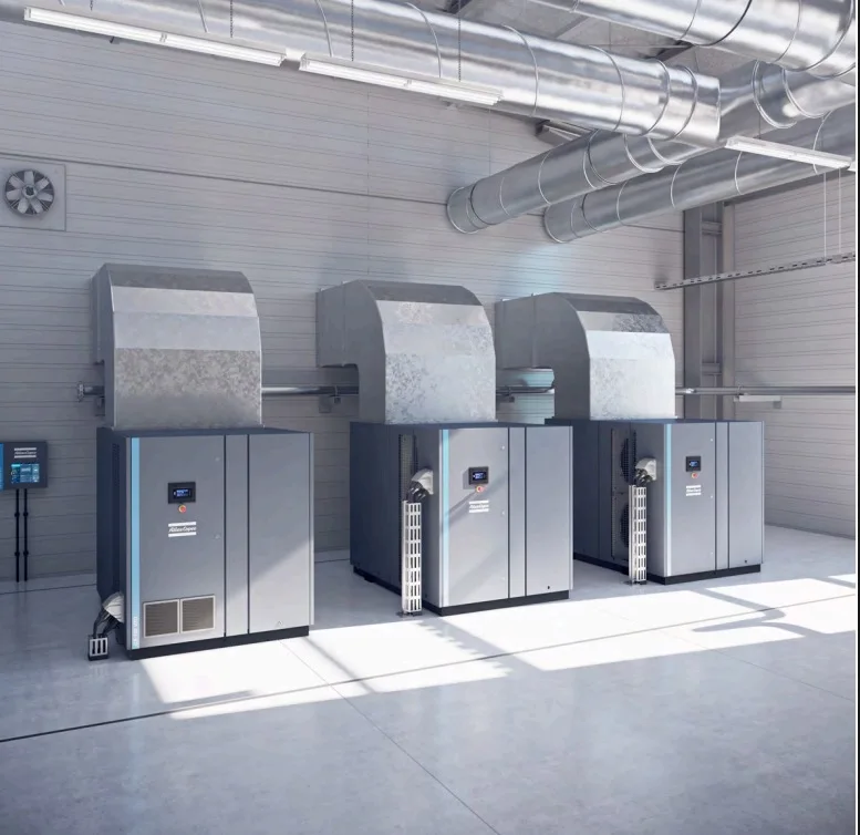 Atlas Copco GA90-GA160 VSD AC Powered Oil-Injected Rotary Screw ...