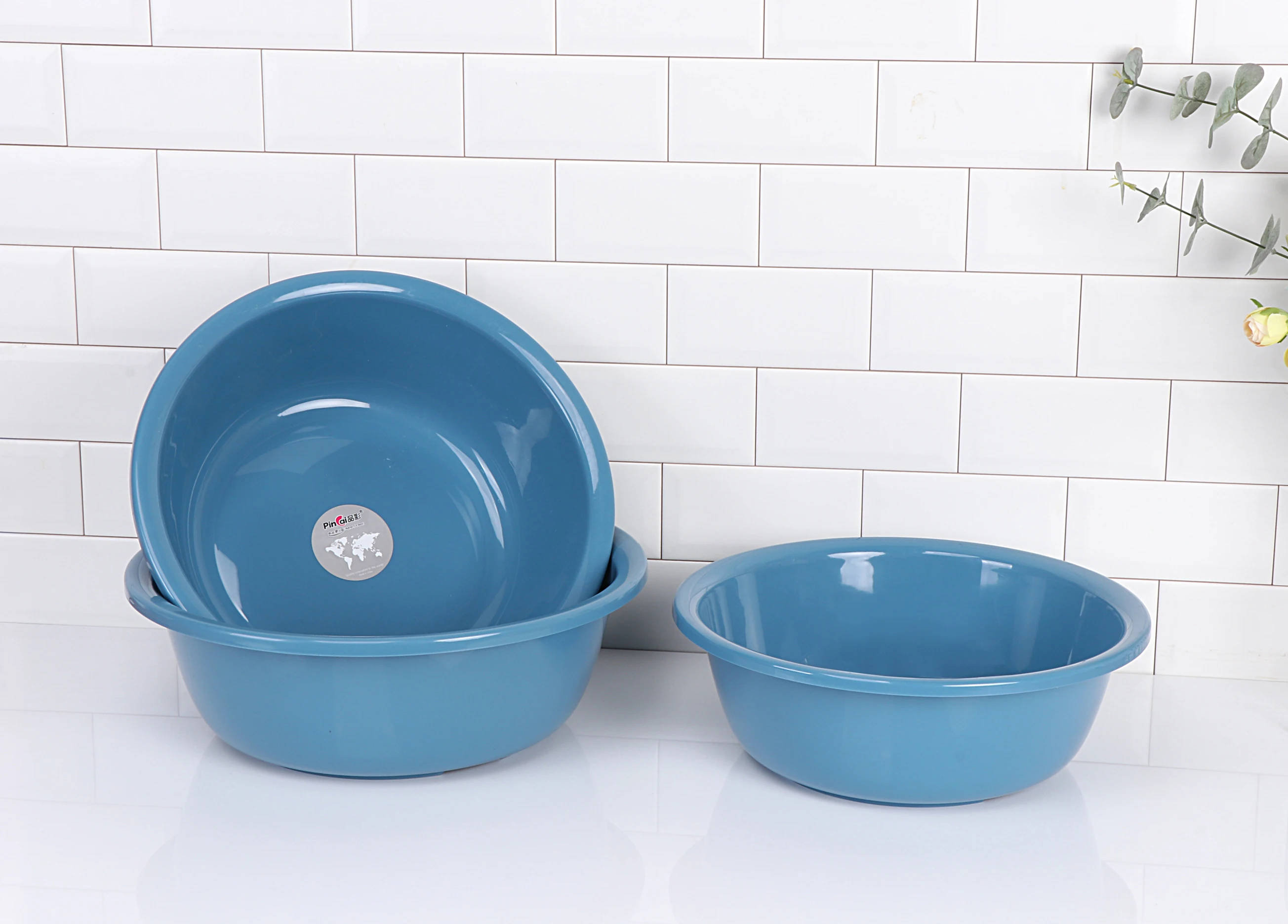 Household Good Quality Stackable Plastic Washbasin Eco-Friendly PP ...