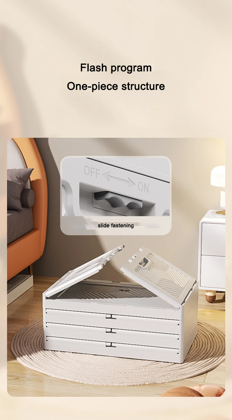 Portable Cube Storage Multi-layer Storage Cabinet Folding Plastic ...