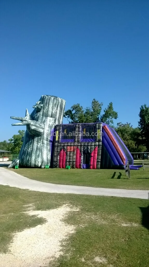 Custom New Design Enchanted Forest Obstacle Course Inflatable 2-story ...