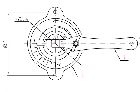 HVAC Accessories - Damper Quadrant Handle for Volume Control