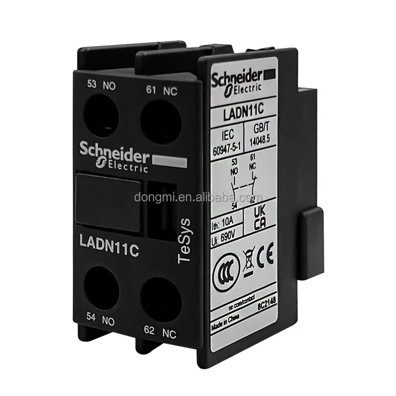 100% New Genuine Schneide-r Auxiliary Contact LADN11 2NO+2NC LADN22C ...