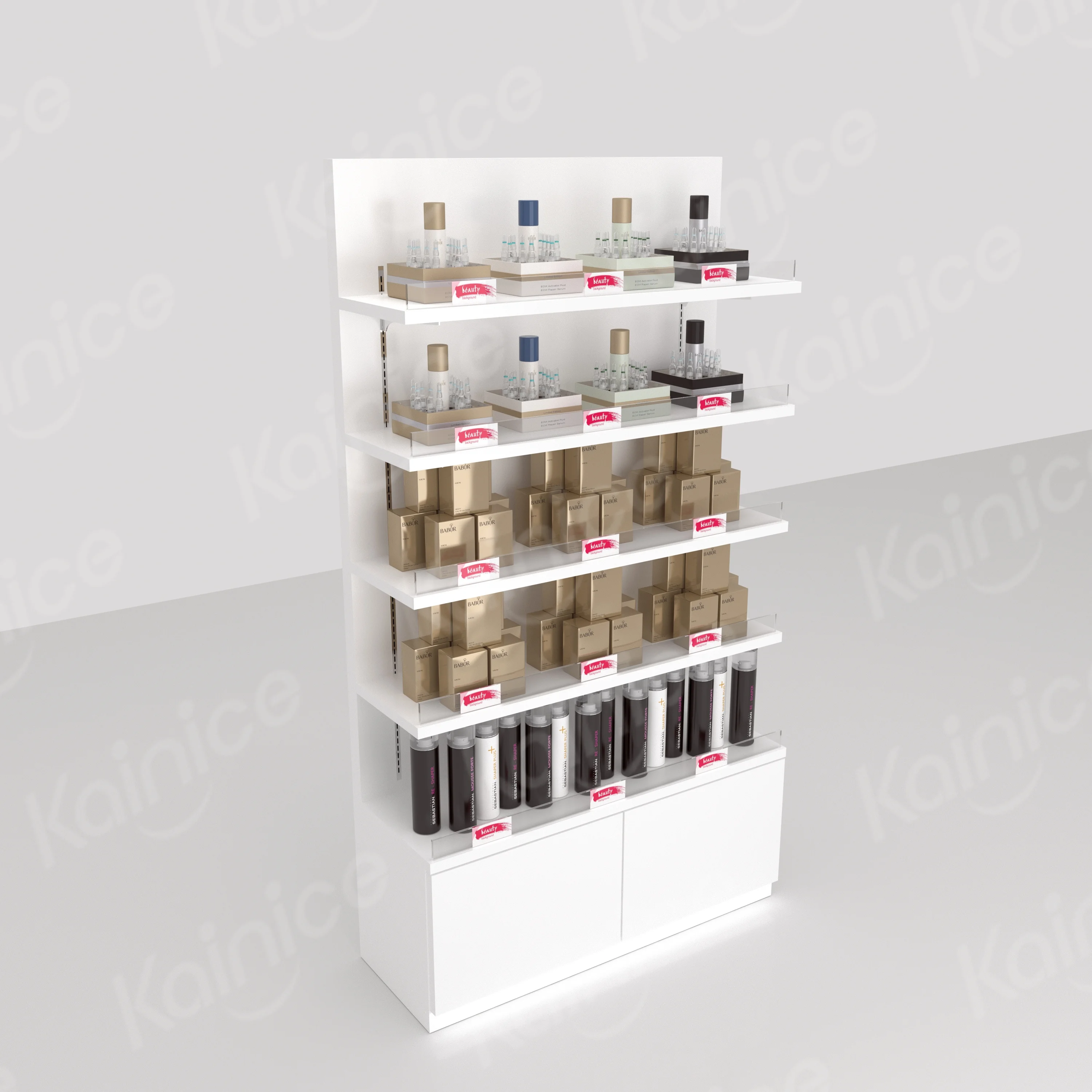 Kainice Acrylic Shelves Beauty Blender Racks Supply Store Furniture ...