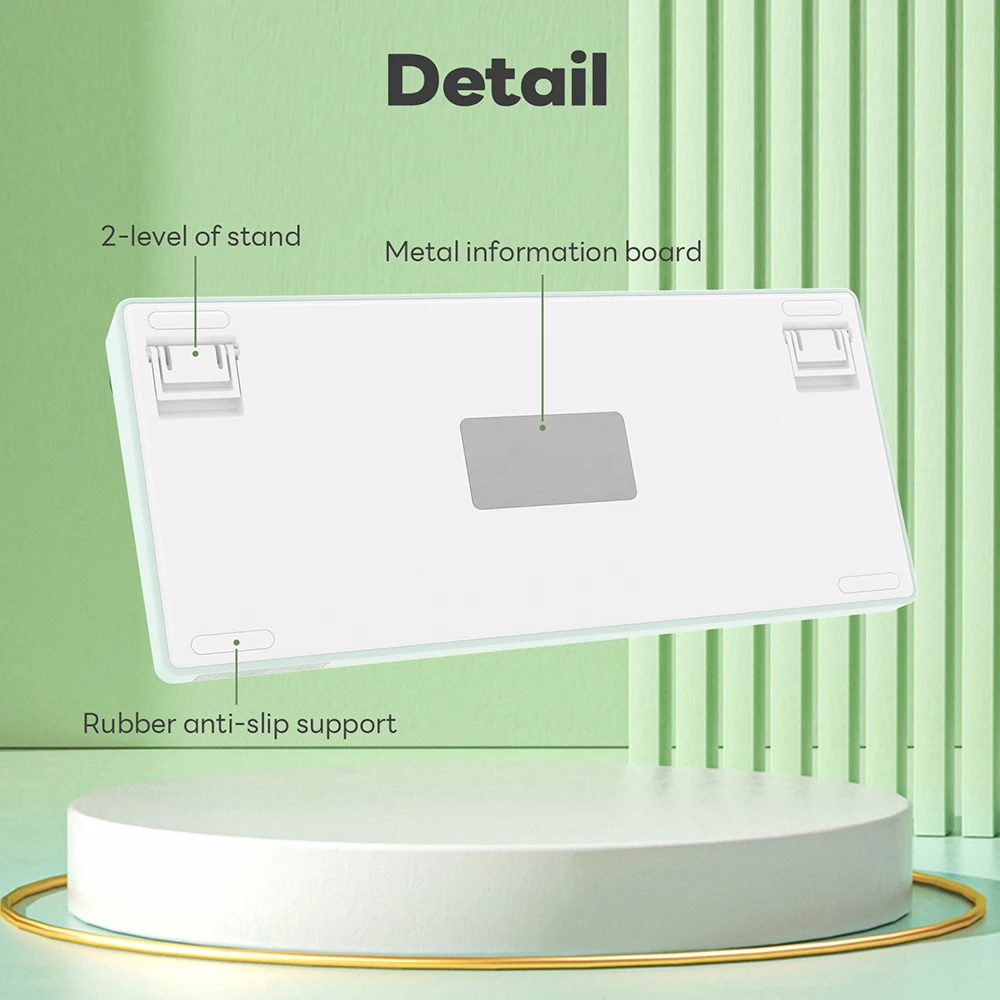 RK R75 Gasket Mount Keyboard - 75% PBT Keycaps & RGB Backlit