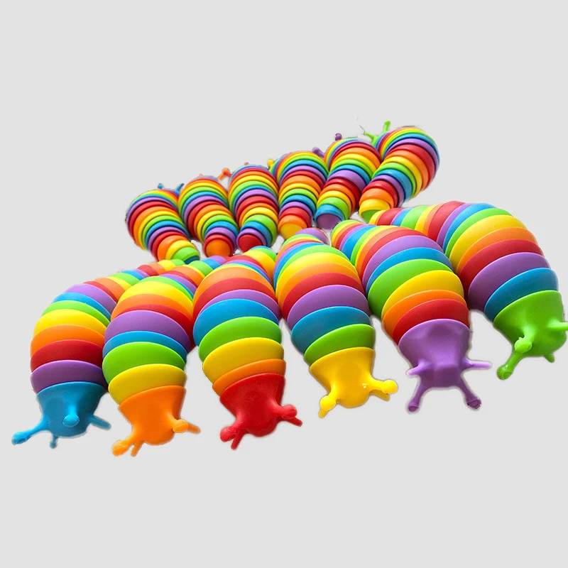 Kids Autism Sensory Anime Fidget Stress Toy Sensory Slug Fidget Toys ...