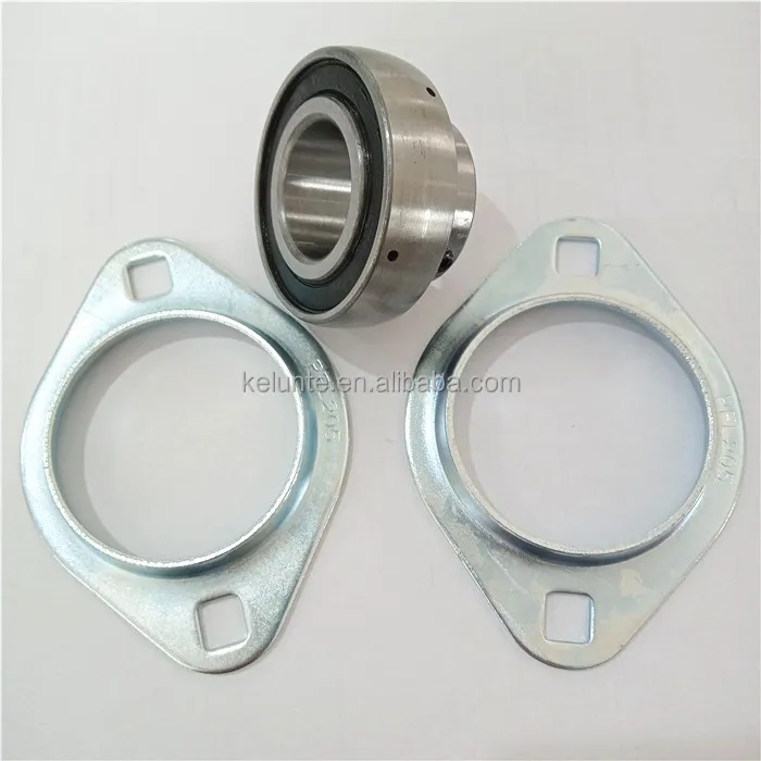 3-bolt Triangle Flange Bearing Housing PFT207 with Ball Bearing SB207