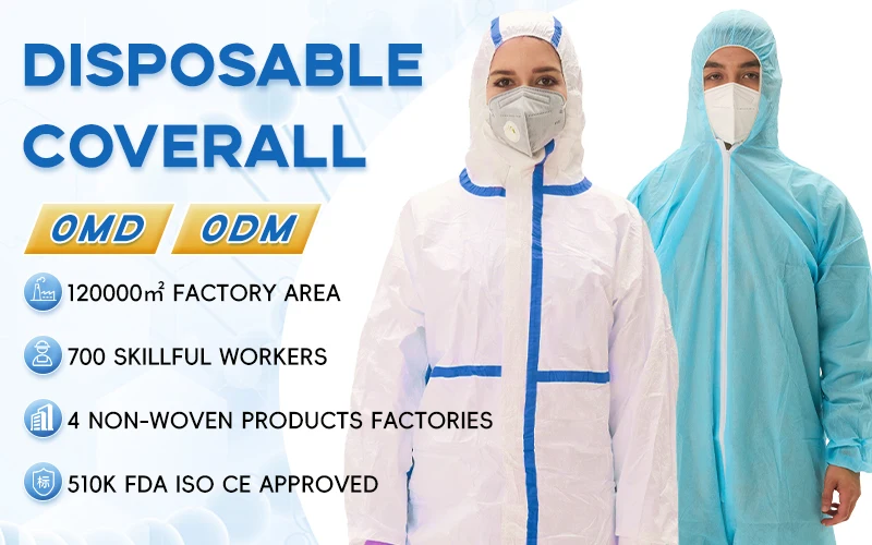 SF Disposable Microporous Coverall In Safety Clothing White/Orange For ...