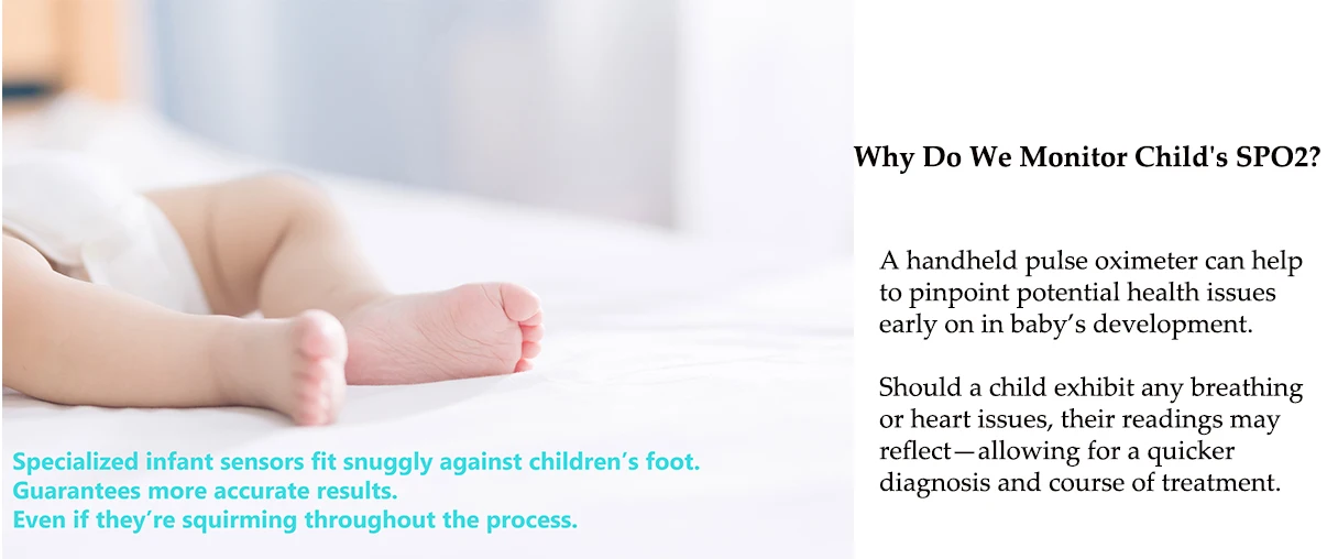 Portable Fingertip Pulse Oxy Meter Children Digital Finger Pulse Ox ...