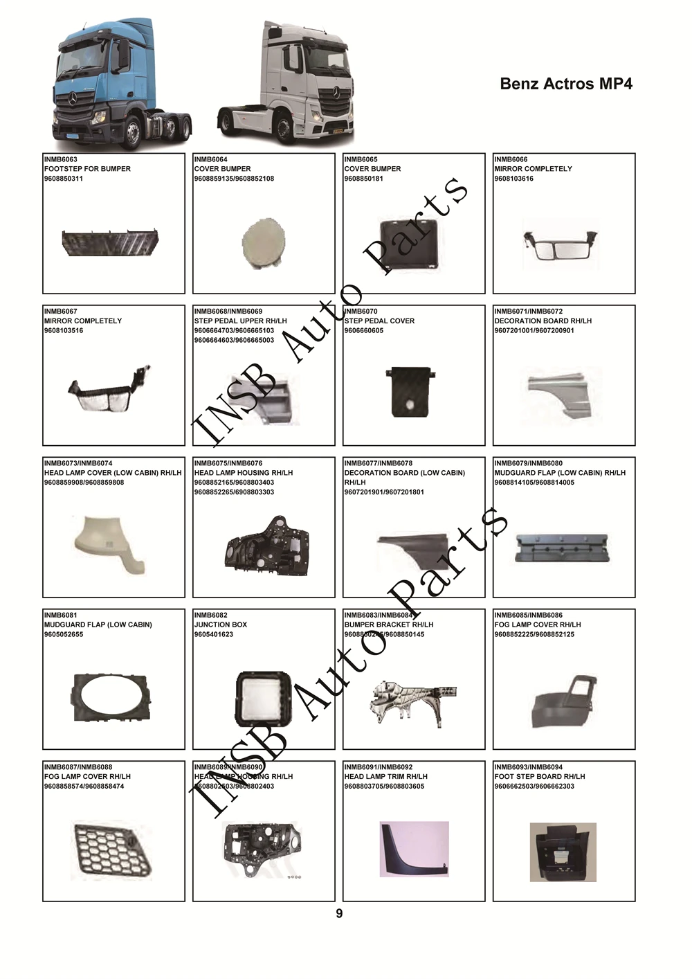 9608112210 9608110010 Sunvisor for Mercedes Benz Actros MP4 Truck Spare ...