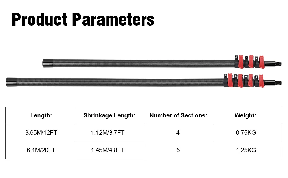 Sturdy Telescoping Pole - Lightweight & Versatile Tool