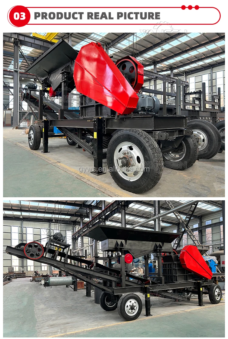 Gold Ore Mining Machinery Diesel Rock Jaw Crusher Stone Crushing ...