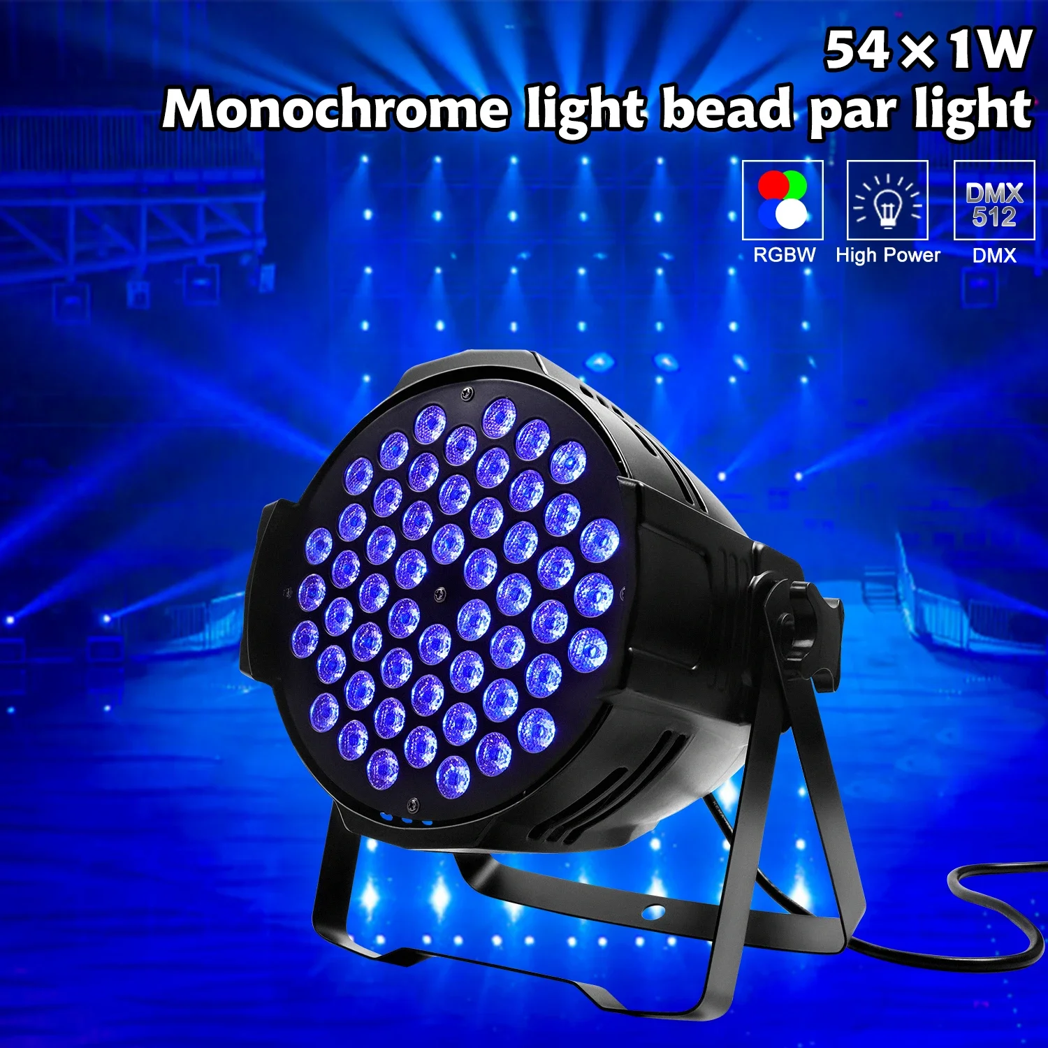 Oj-p543l Dj Stage Light Whase 54x3w Led Par Light Rgbw Customized 7 12 ...