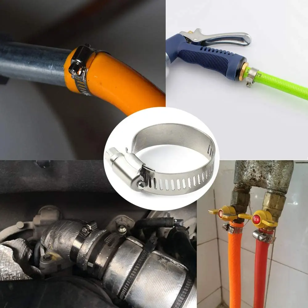 Screw Band Worm Drive 8mm Flexible Clip Breeze American Type Hose Clamp ...