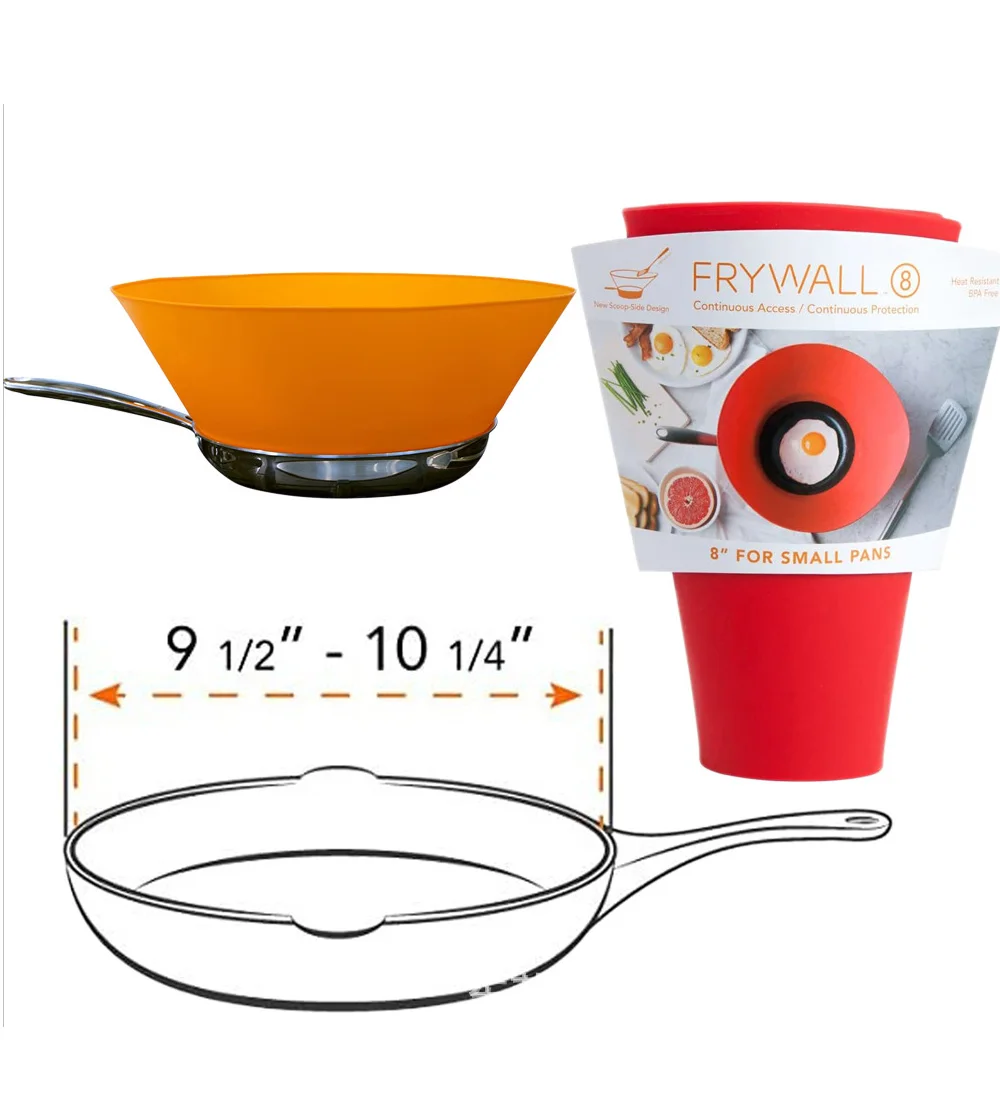 Kitchen Frywall Splatter Guard - Anti Oil Silicone Barrier