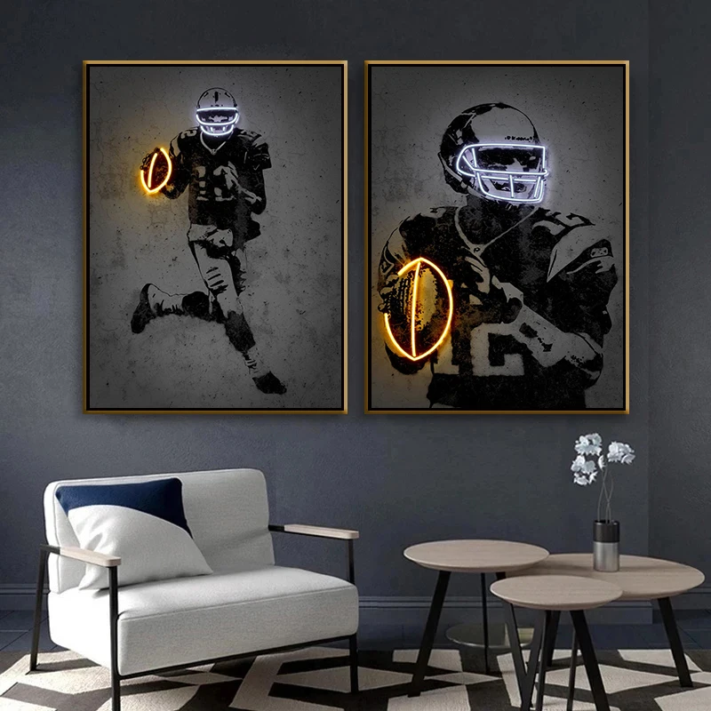 Football Sport Player Posters Modern Quality Canvas Painting Bedroom ...