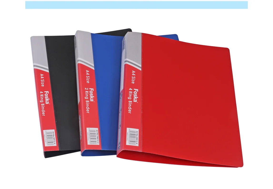 Foska Office Supply - Durable 0.70mm A4 Ring Binder Folders