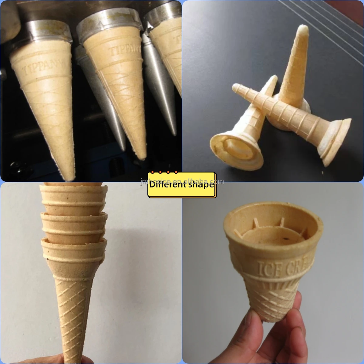 Commercial Automatic Ice Cream Cone Wafer Biscuit Machine Sugar Cone ...