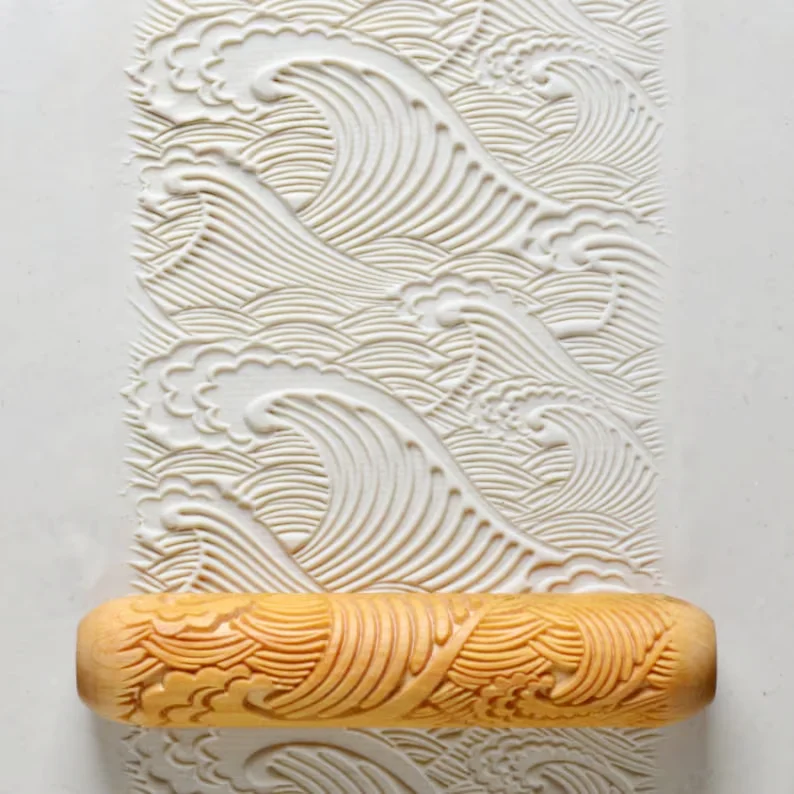 Big Pottery Hand Roller - Eco-Friendly Clay Texture Tool