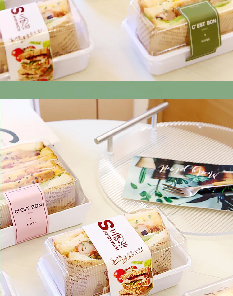Wholesale Sandwich Packaging Plastic Boxes High Temperature Resistant ...