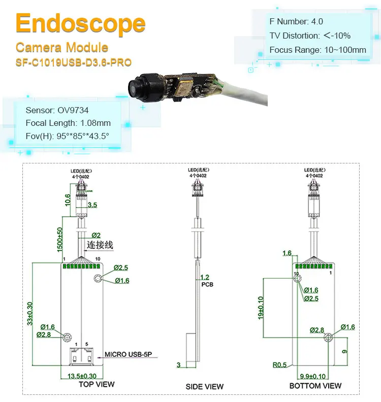 Smallest Endoscope Camera Module - High Quality & Cost-effective