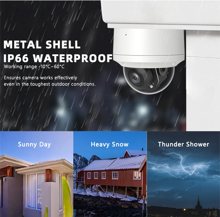 8MP Mini Two Way Audio Poe IP PT Camera - Hik Compatible