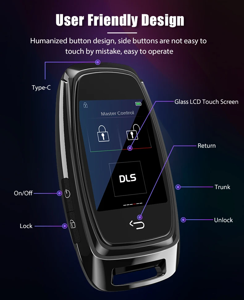 Smart Key Universal LCD Car Key - Standby Cars Efficiently