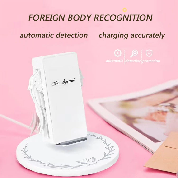 Angel Wings Led Lamp Wings Fast Charging Desktop Phone Charge Stand 10w ...