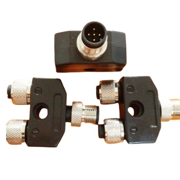 M12 Waterproof Connector Three-way Y-shaped 4-core 5-core Male And ...