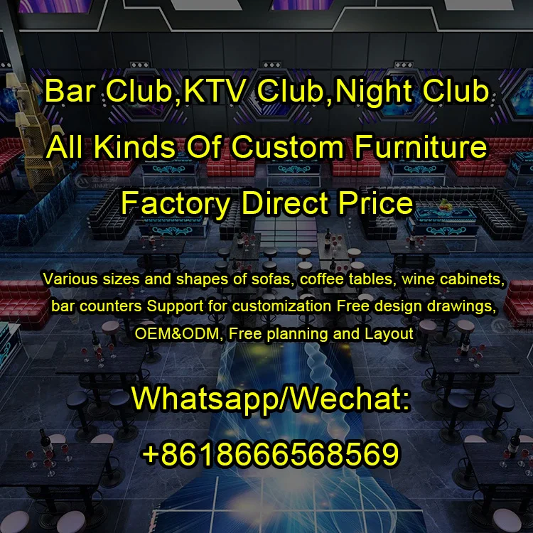 Pu Leather Modern Night Club Sofa Vip Black Lounge Nightclub Furniture ...