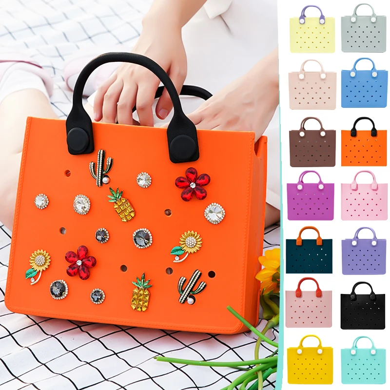 Waterproof EVA Handbag Punching Women's Tote Bags With Shoulder Strap ...
