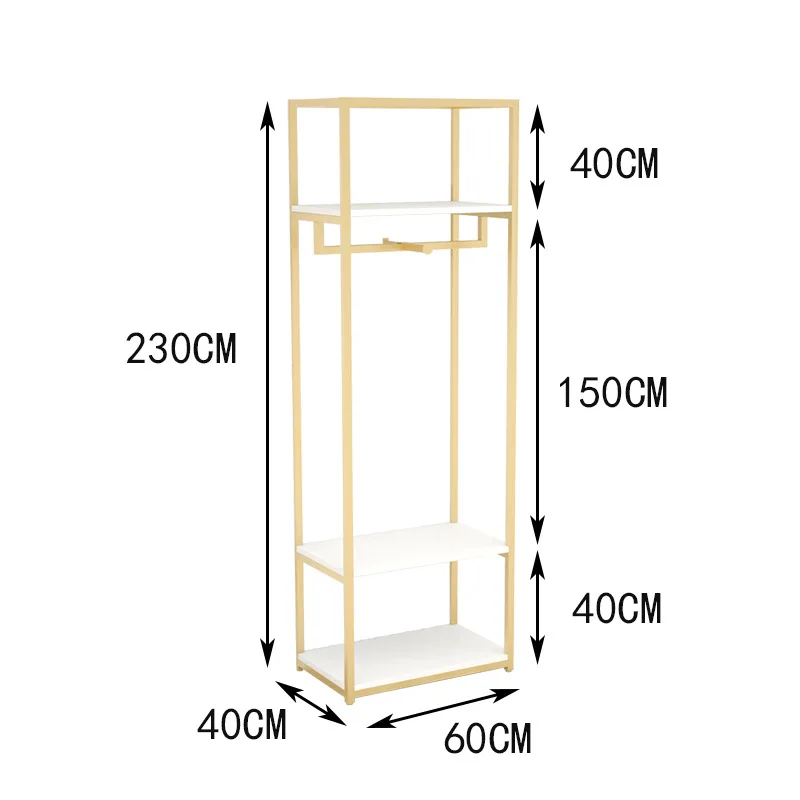 Custom Lady Shop Design Display Clothing Racks - Rose Gold