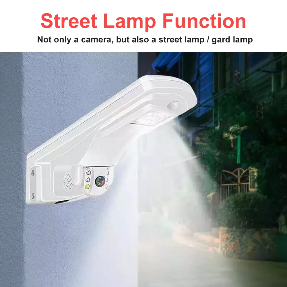 5mp Wifi Floodlight Ip Camera Wireless 4g Sim Card Home Security 5x ...