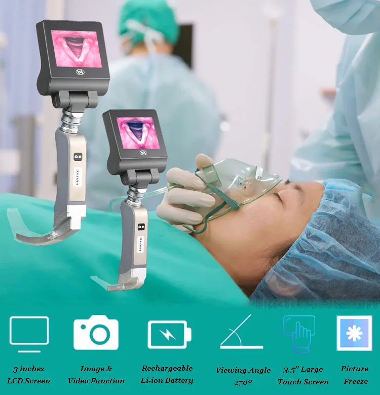 Hospital Surgical Instruments Disposable Video Laryngoscope Endoscope ...
