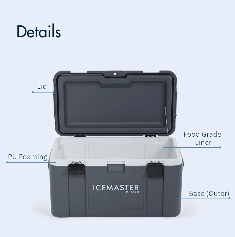 Icemaster 50l Pp Plastic Pu Foaming Insulation Outdoor Camping Cooler ...