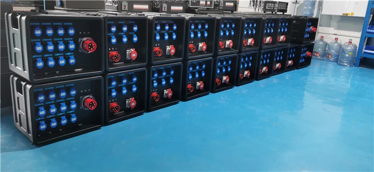 3 Phase 60a Electric Distribution Box For Stage & Led Screen Rental Oem