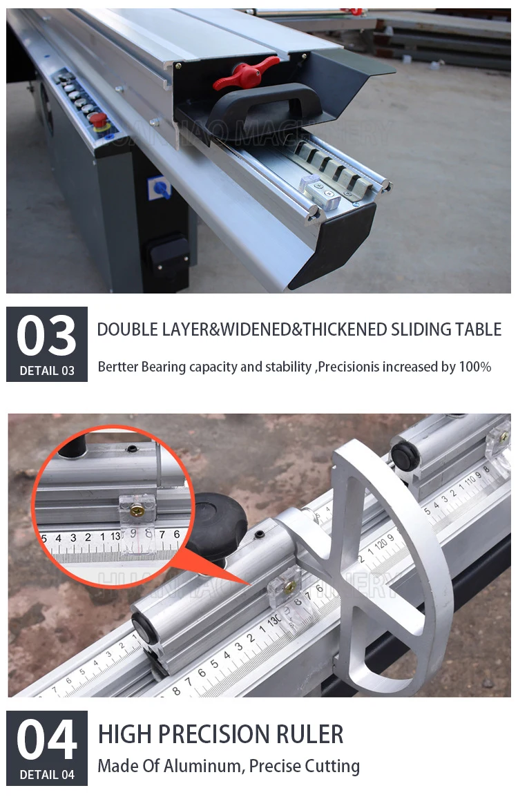 Slip Precision Saw Table Wood Cutting Multifunction Single Phase ...