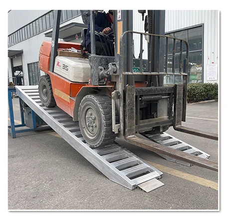 Aluminum Loading Ramps for Excavators - 12 Tons Capacity