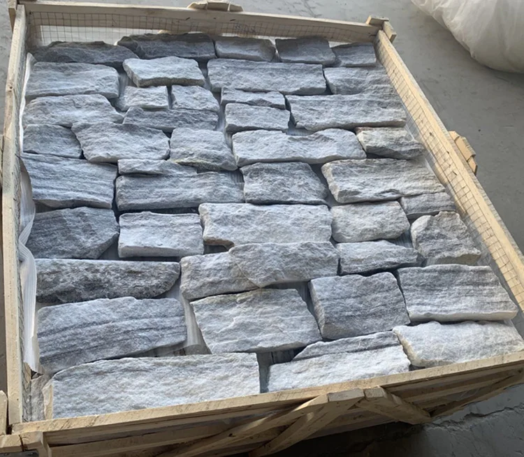 SH STONE Natural Stone Loose Strip Veneer Grey Cloud Quartzite Stone ...