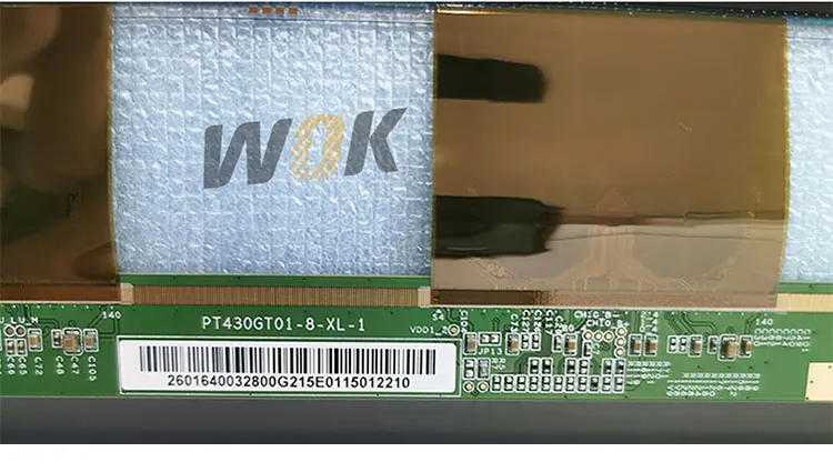 PT430GT01-8 HKC 43 Inch LCD TV Panel - UHD & Single Interface