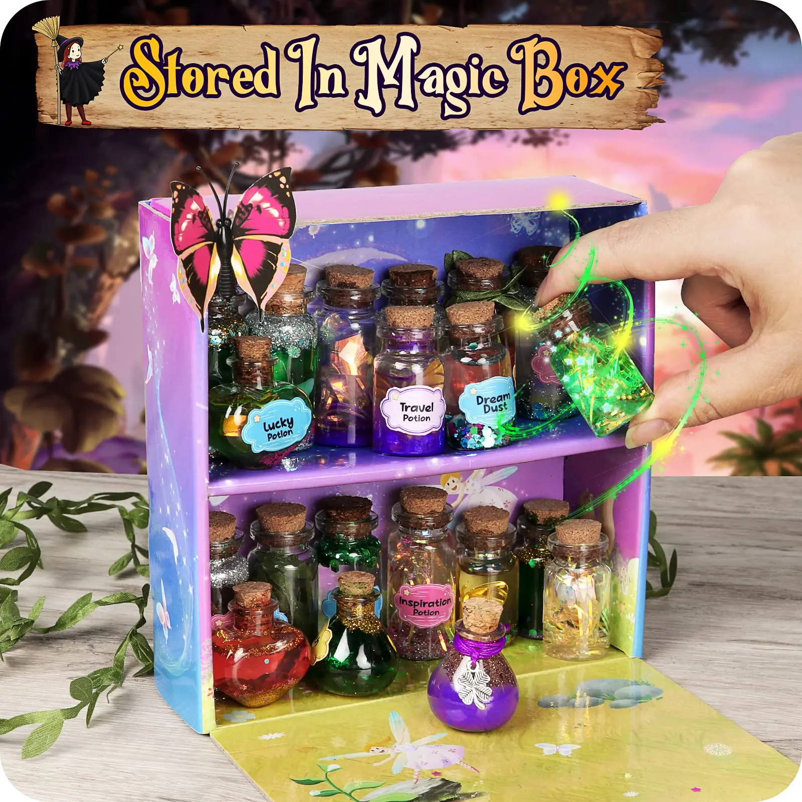 Fairy Polyjuice Potion Kits With 20 Bottles Magtic Potions Creative ...
