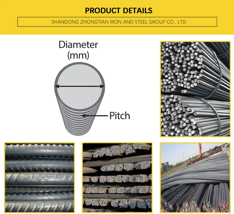 D10 D12 D16 D20 Reinforcement Steel Rebar Concrete Iron Steel Price Per ...