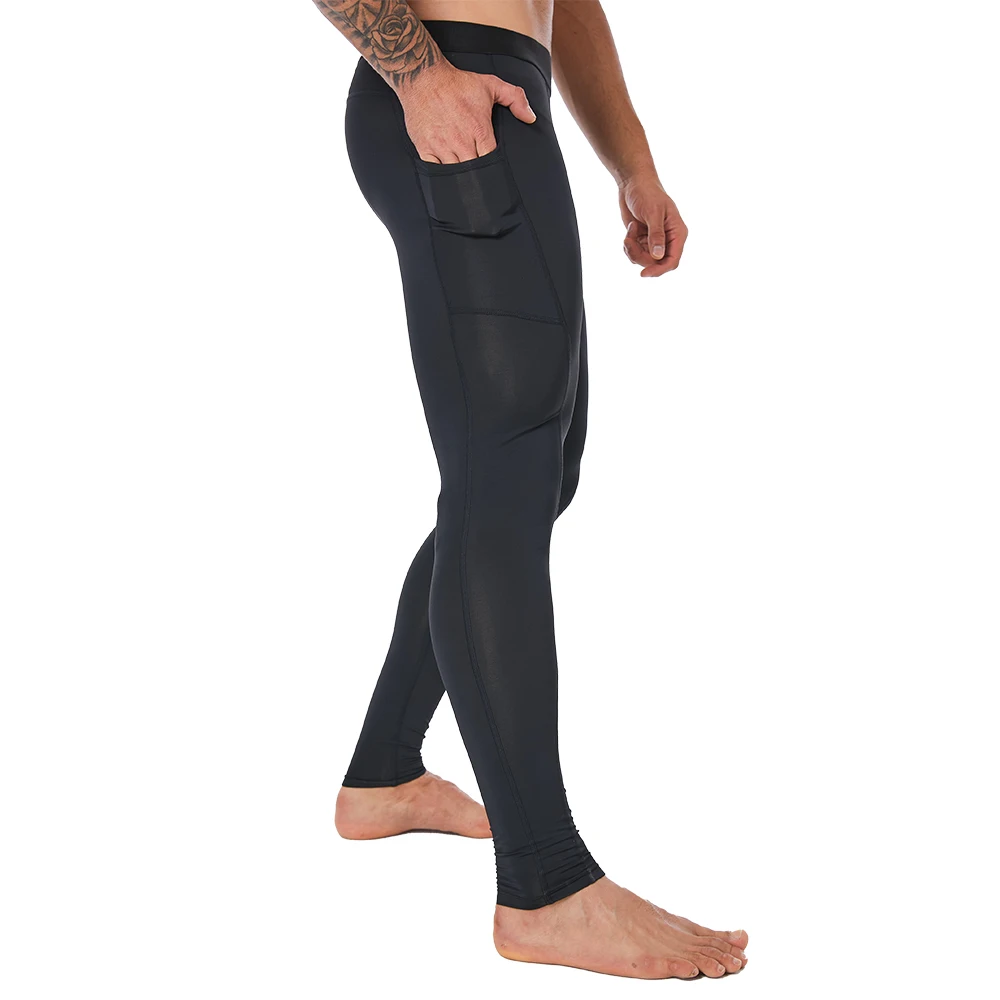 Mens Muscle Fit Compression Pants Running Tights Gym Gear Base Layer ...