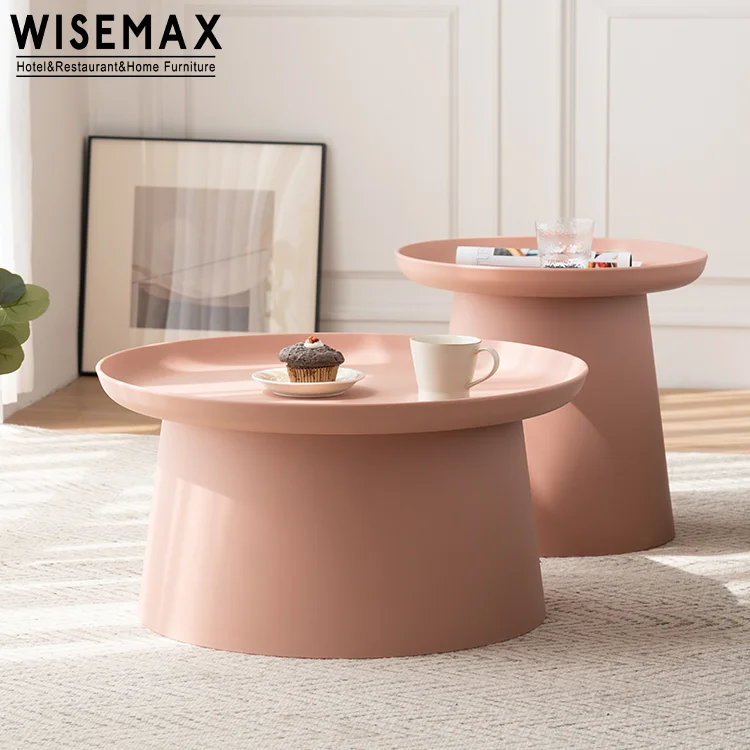 Modern Cheap Round Coffee Table for Living Room - WISEMAX