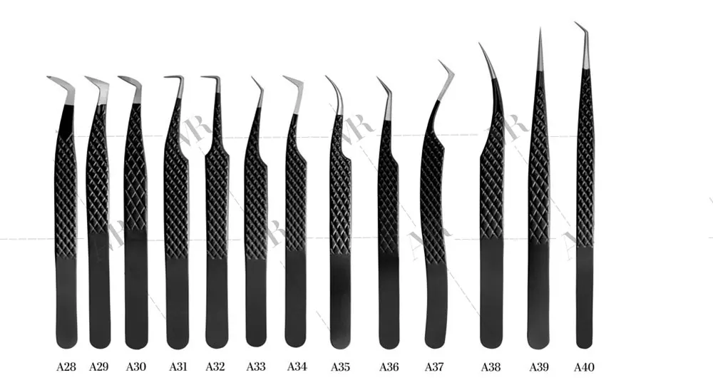 Custom Logo Stainless Steel Tweezers for Eyelash Extensions